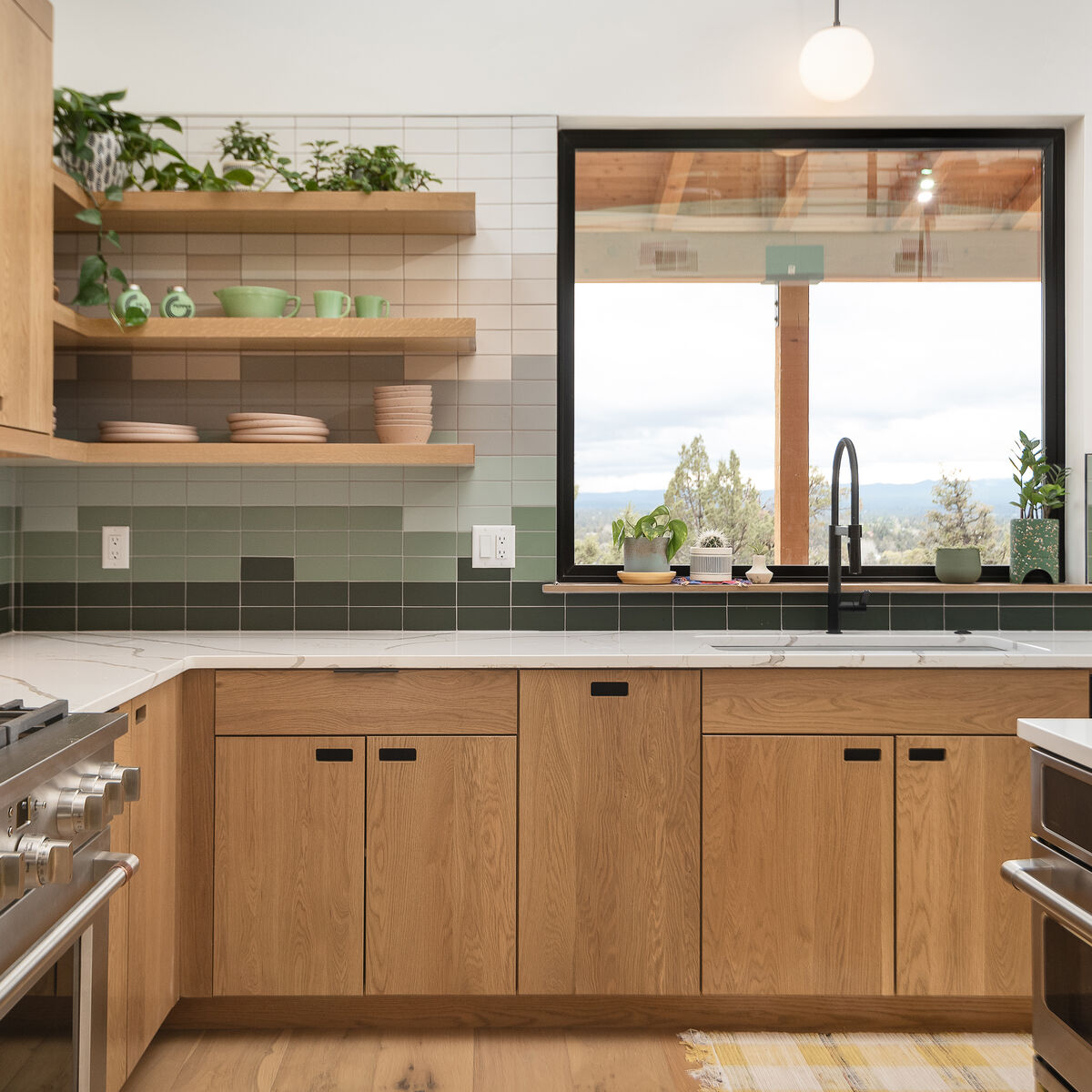 Modern Nature-Inspired Kitchen Backsplash | Fireclay Tile