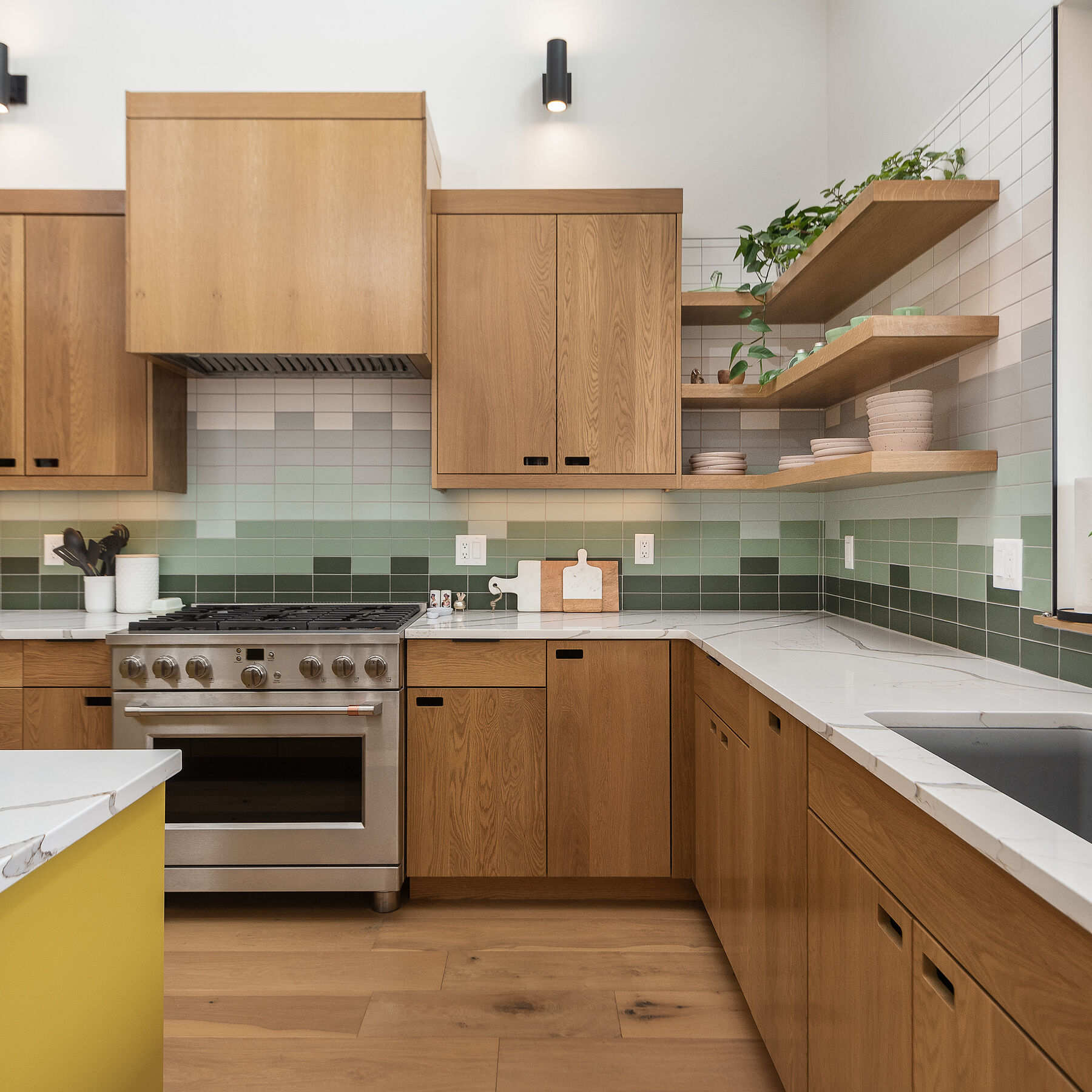 Modern Nature-Inspired Kitchen Backsplash | Fireclay Tile