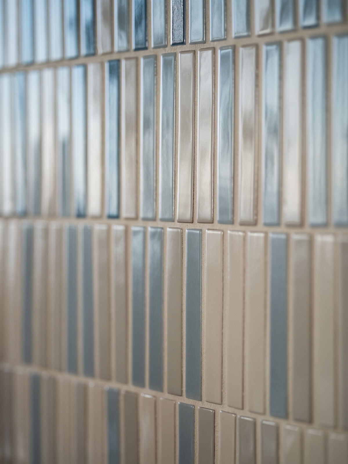 Gradient Mosaic Office Backsplash | Fireclay Tile