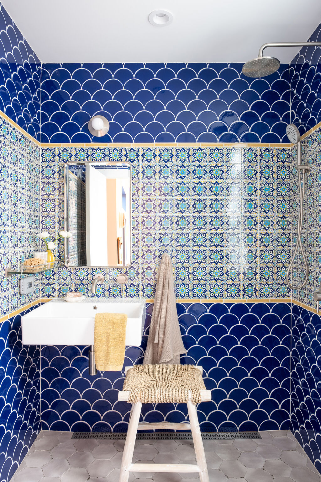 Azul Ogee Drop Wet Room Bathroom | Fireclay Tile