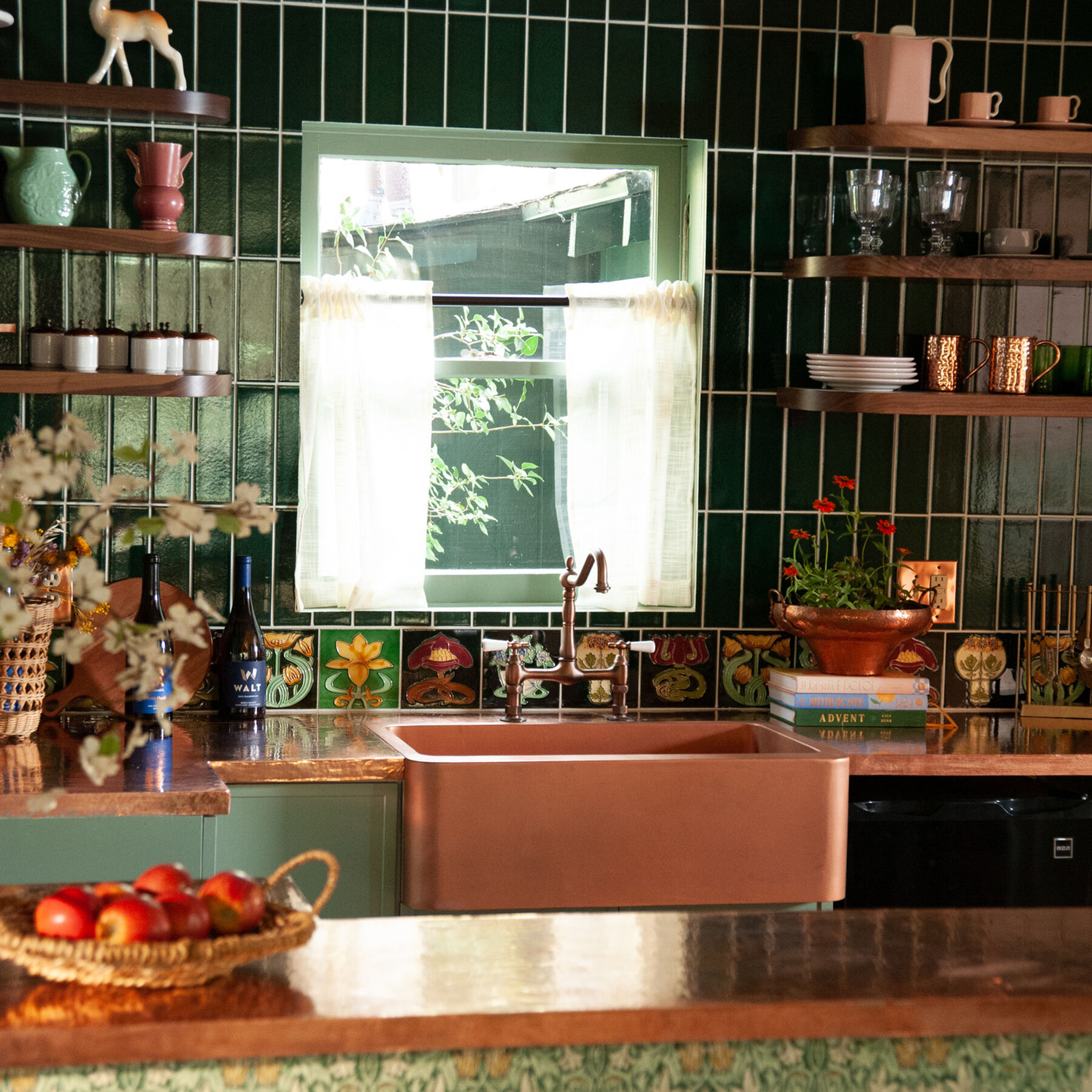 Claire Thomas: Bramble Cottage Evergreen Kitchen | Fireclay Tile