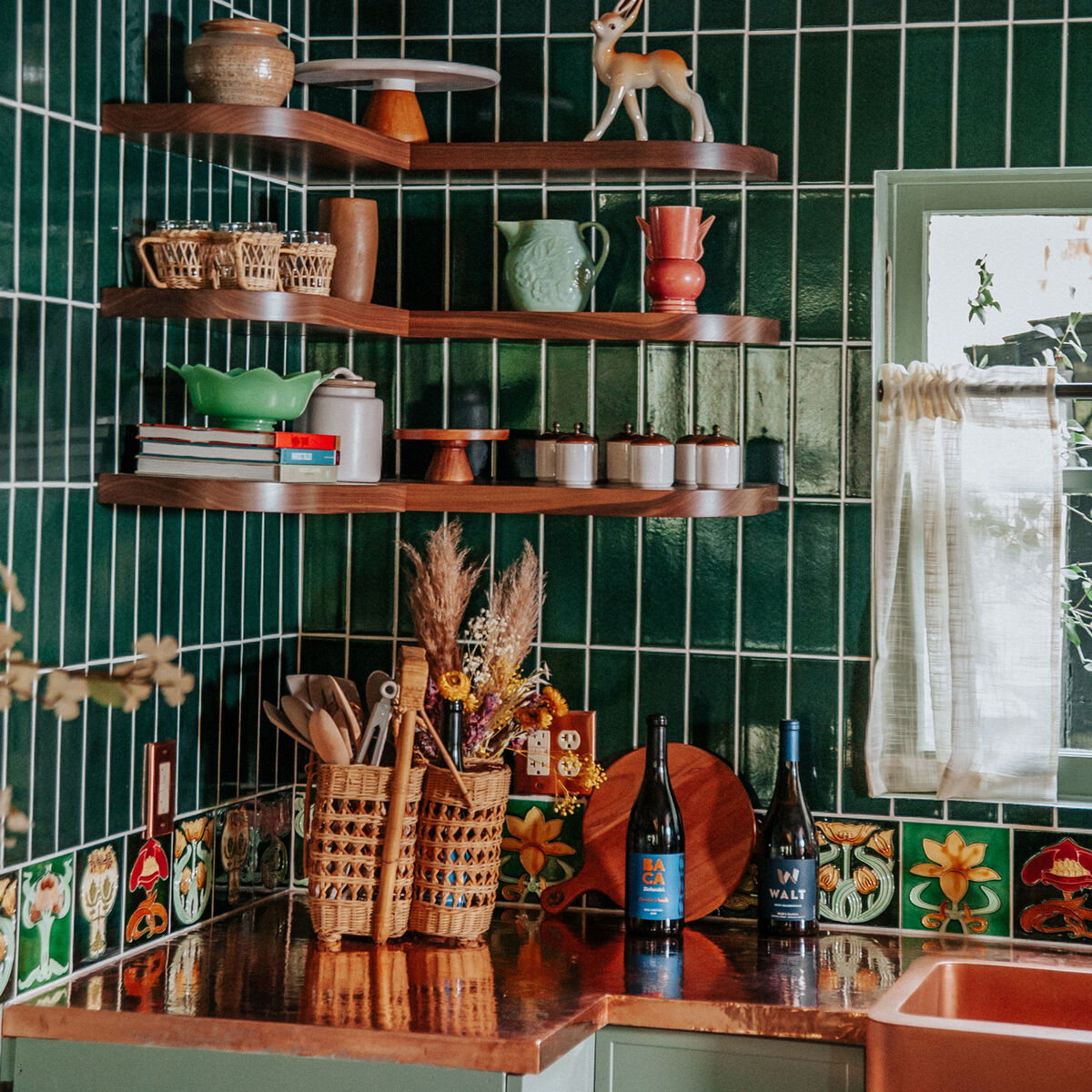 Claire Thomas: Bramble Cottage Evergreen Kitchen | Fireclay Tile