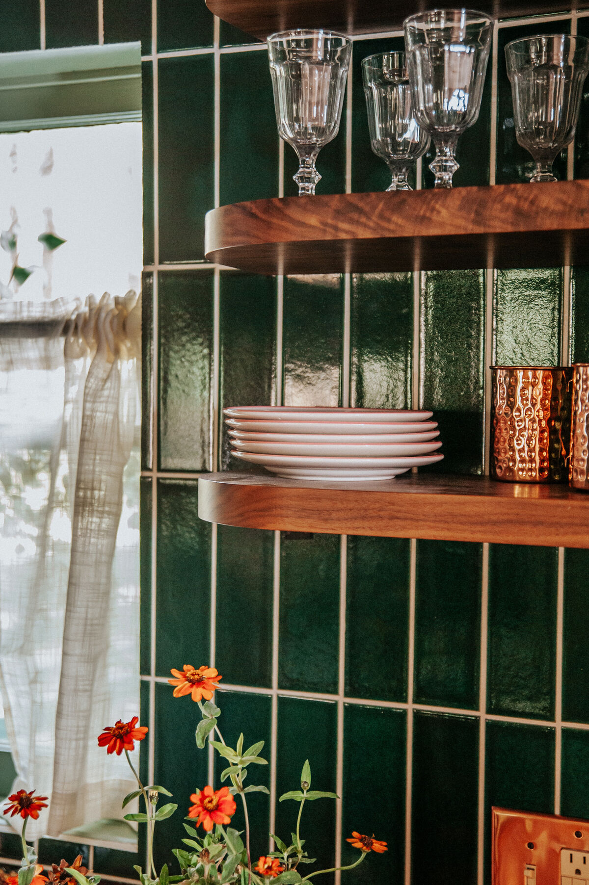 Claire Thomas: Bramble Cottage Evergreen Kitchen | Fireclay Tile