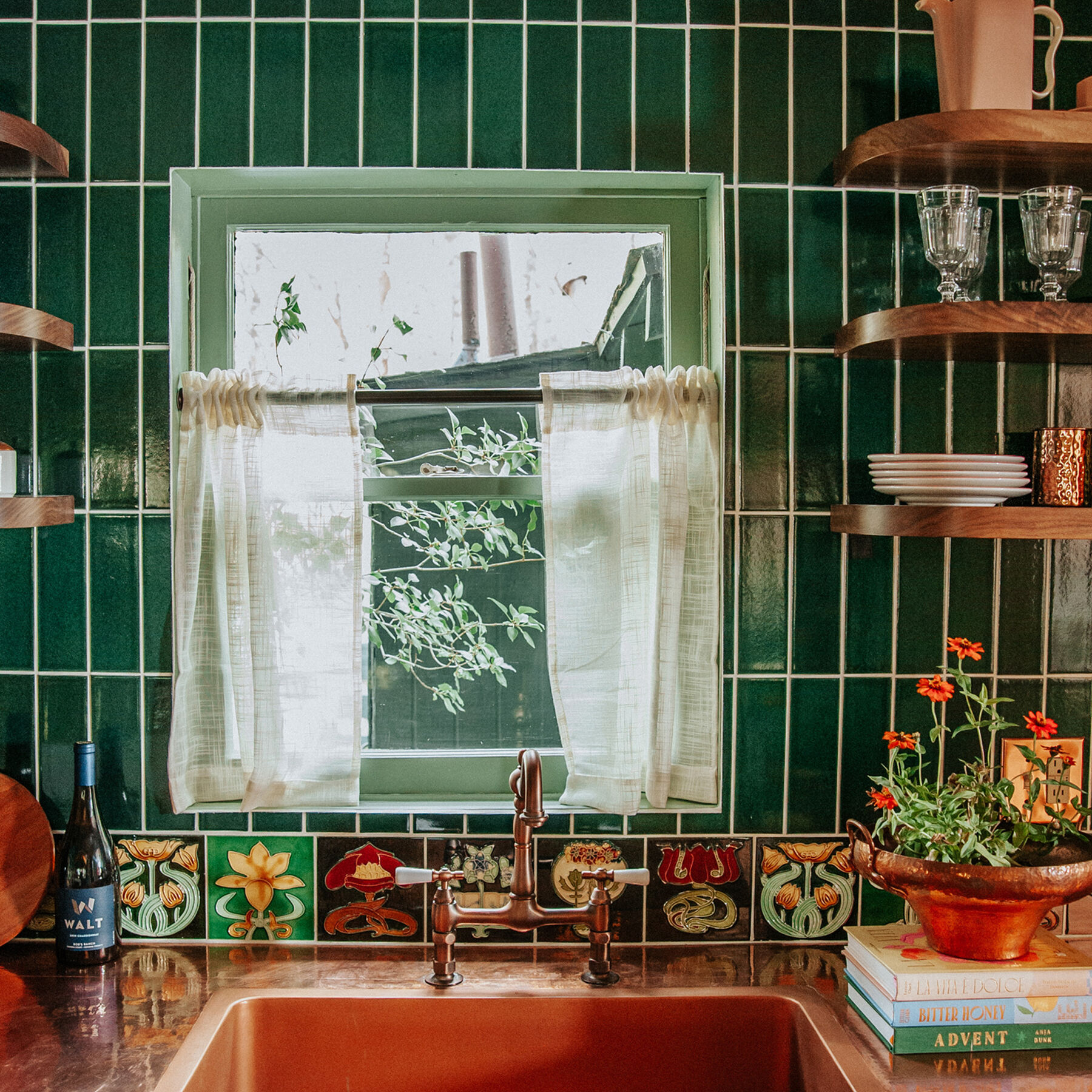 Claire Thomas: Bramble Cottage Evergreen Kitchen | Fireclay Tile