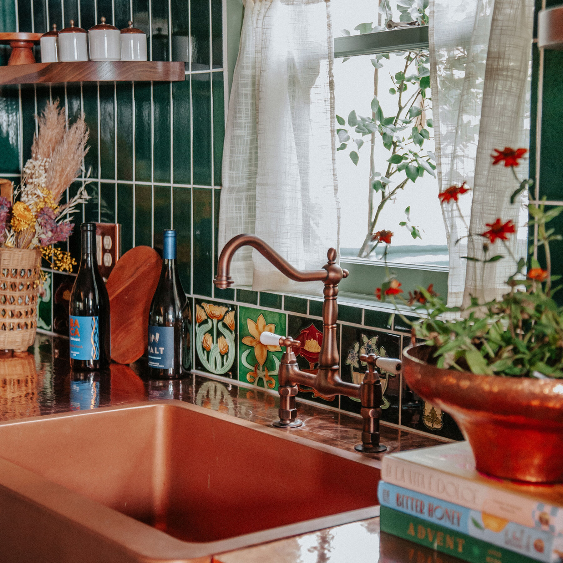 Claire Thomas: Bramble Cottage Evergreen Kitchen | Fireclay Tile