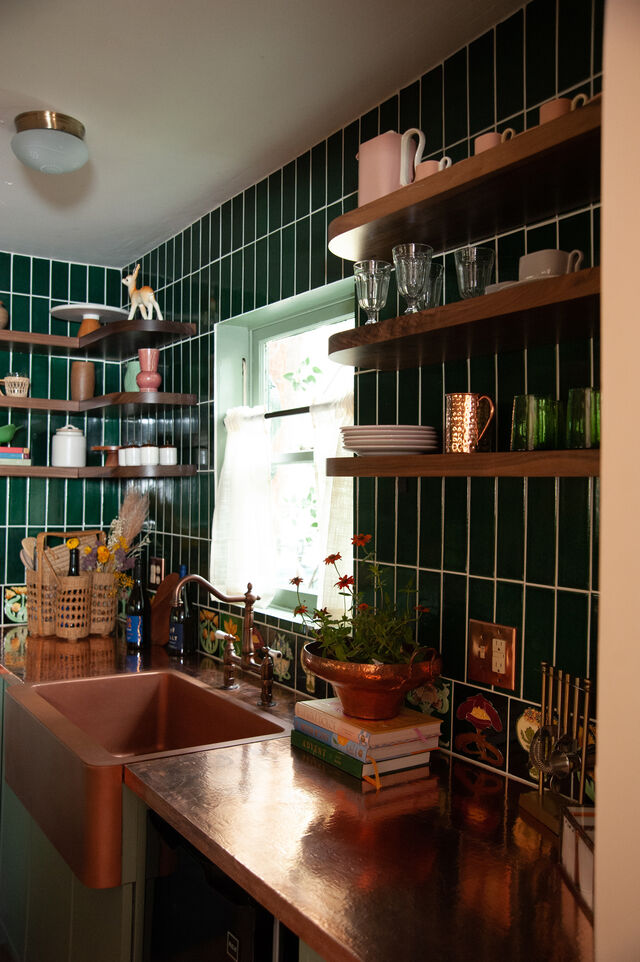 Claire Thomas: Bramble Cottage Evergreen Kitchen | Fireclay Tile