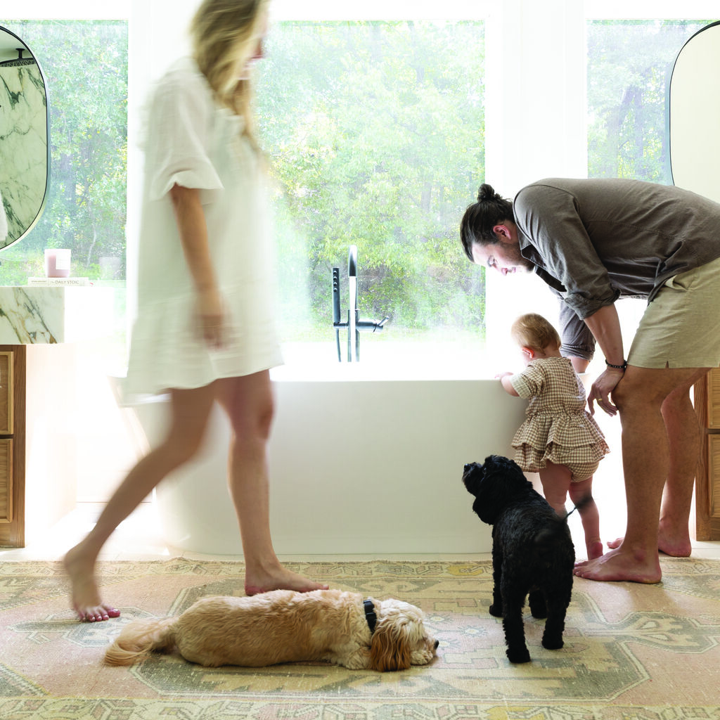 Jo Johnson Overby: Ivory & Rosemary Spa Bathroom | Fireclay Tile