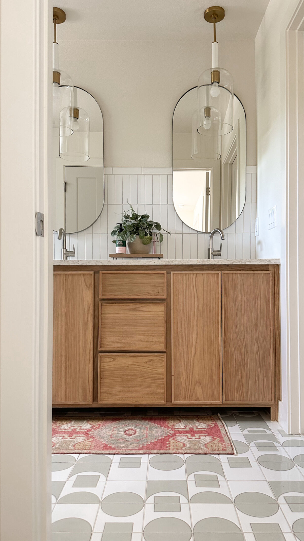 Jo Johnson Overby: Dot Dash Bathroom Floor | Fireclay Tile