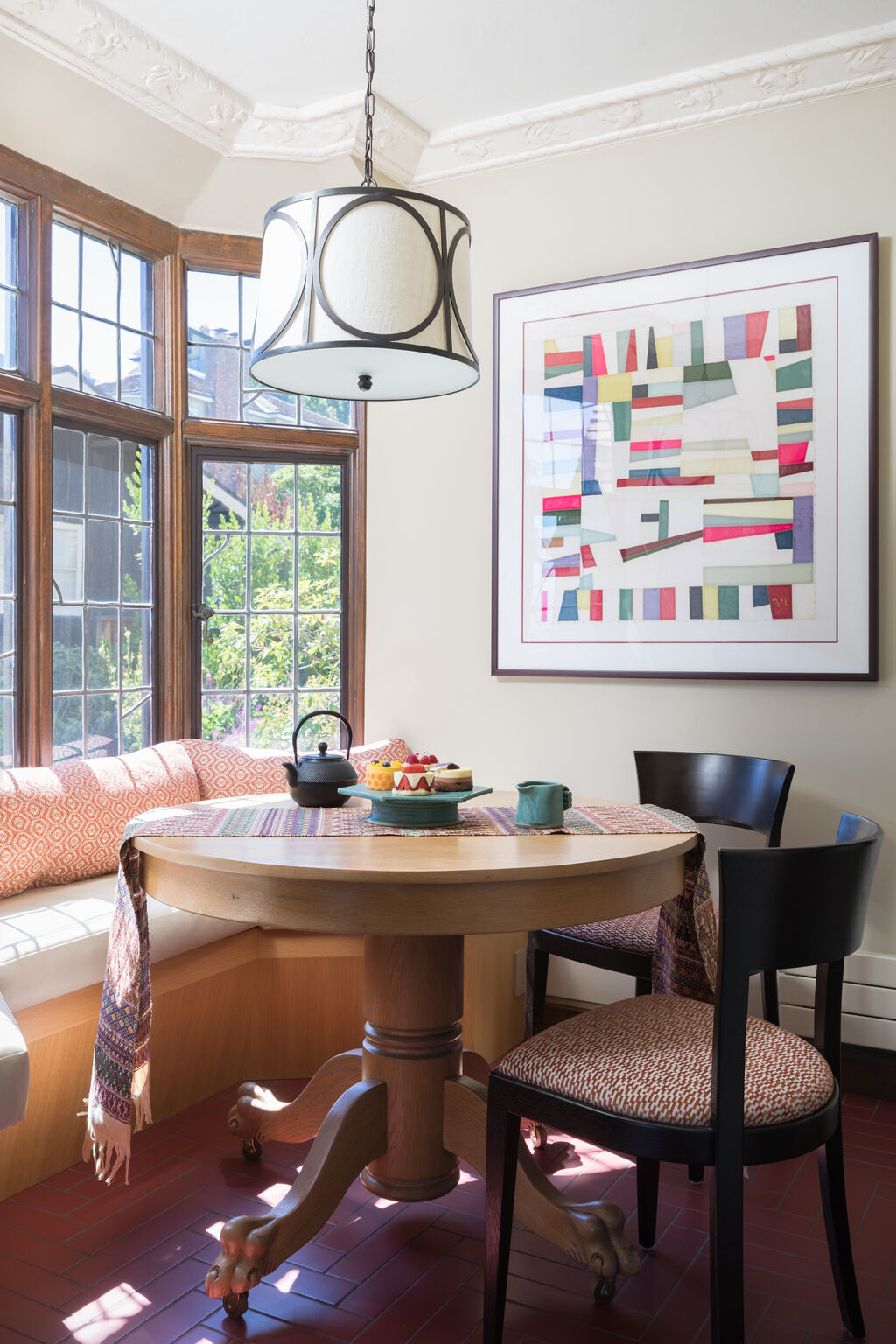 Vintage Leather Breakfast Nook Floor | Fireclay Tile