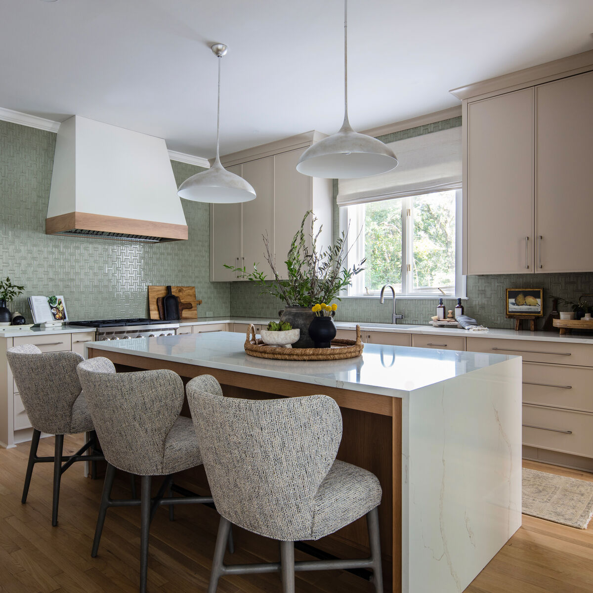 Rosemary Chaine Homme Contemporary Kitchen Backsplash | Fireclay Tile