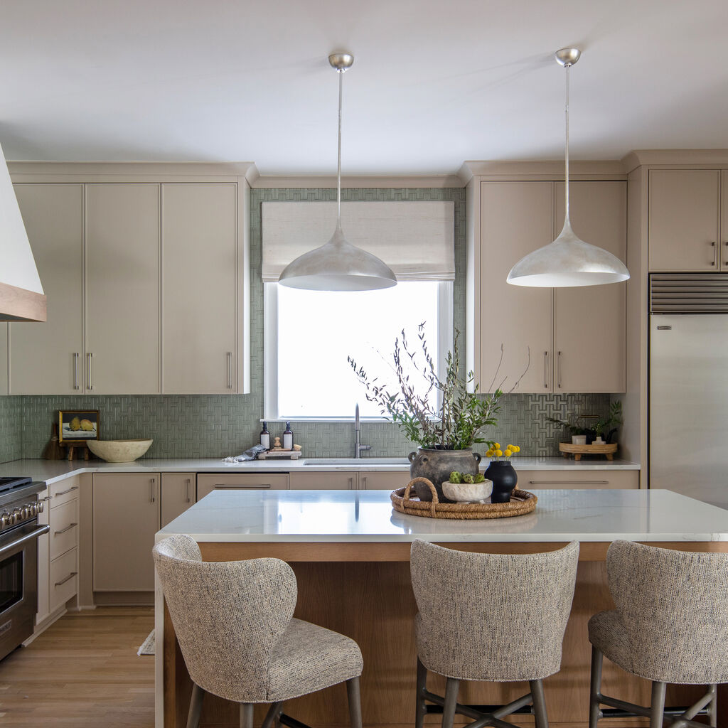 Rosemary Chaine Homme Contemporary Kitchen Backsplash | Fireclay Tile