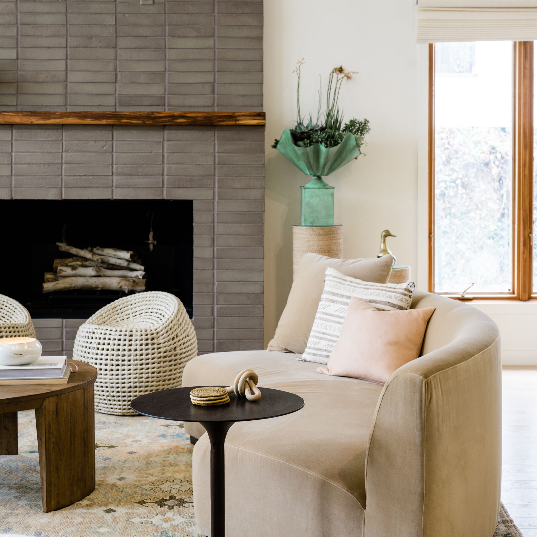 Kim Wolfe: Organic Modern Wind River Fireplace | Fireclay Tile