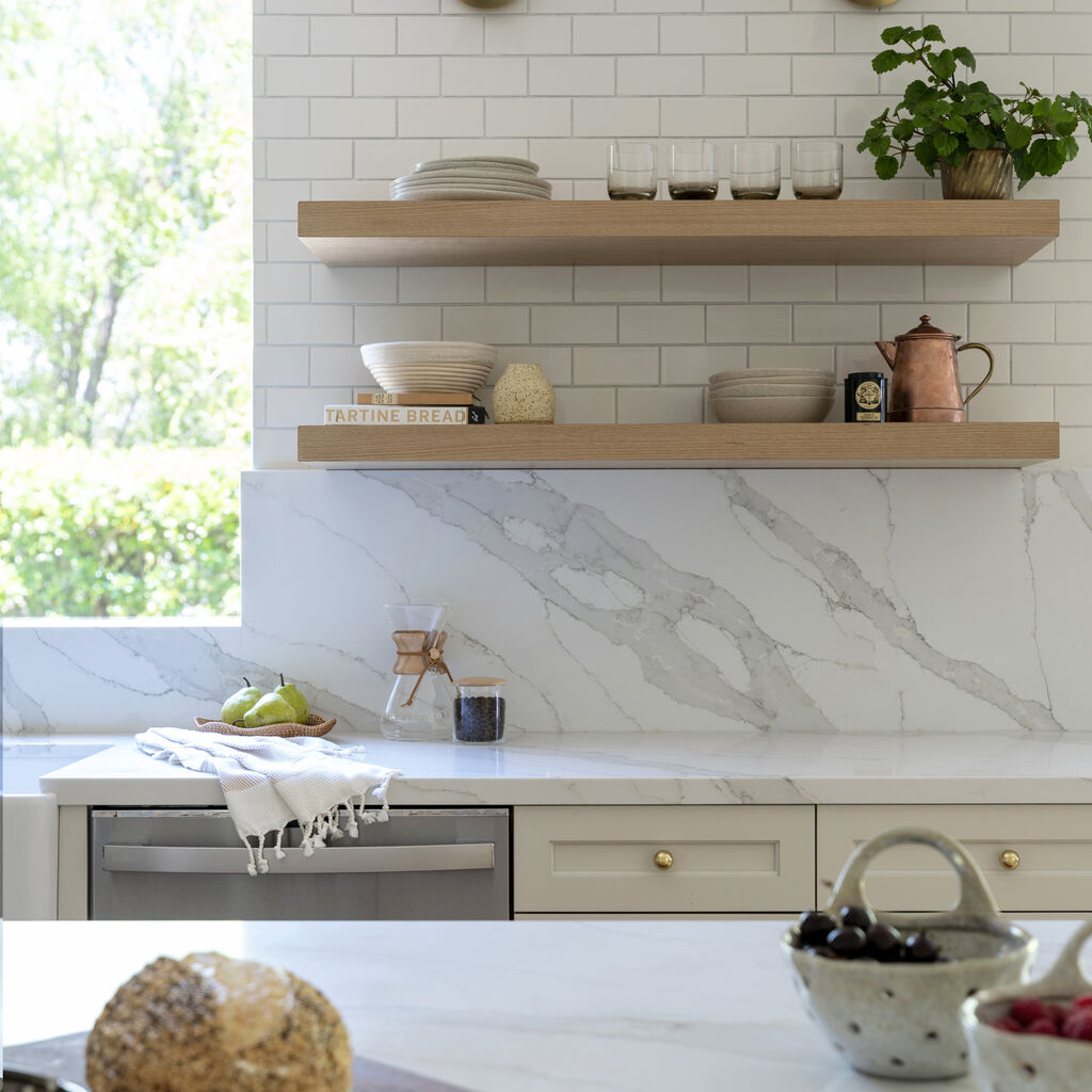 Luxe Neutral Kitchen Backsplash | Fireclay Tile