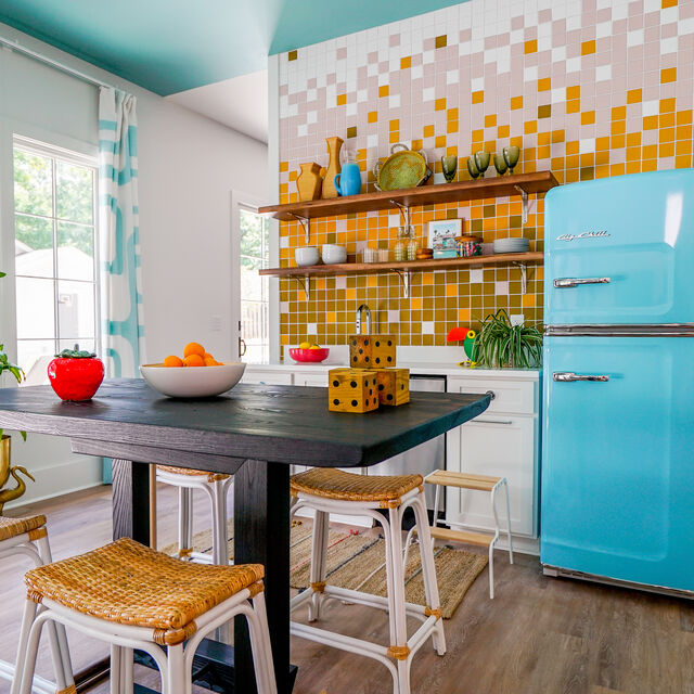 Artfully Designed: Colorful 3x3 Mosaic Backsplash | Fireclay Tile