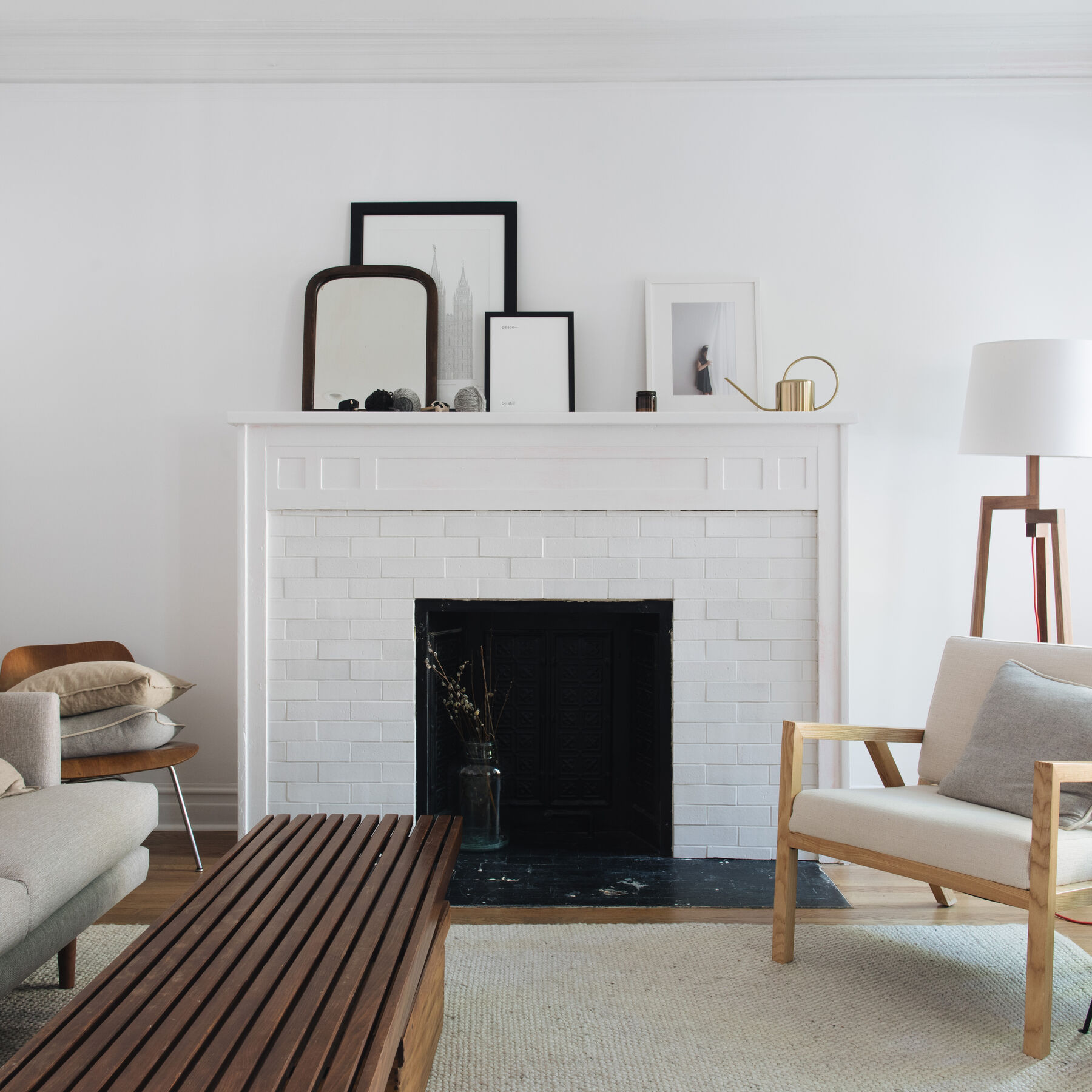 A Fireplace White as Snow | Fireclay Tile