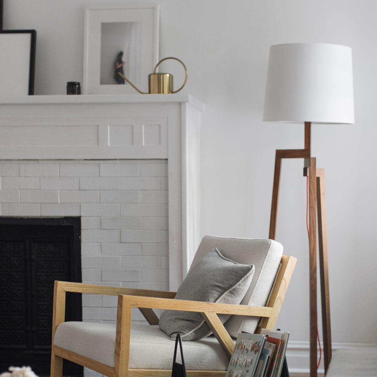 A Fireplace White as Snow | Fireclay Tile
