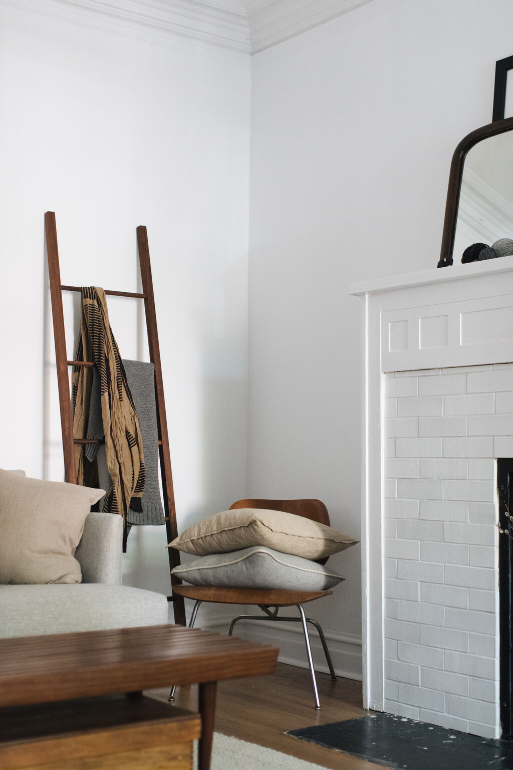 A Fireplace White as Snow | Fireclay Tile