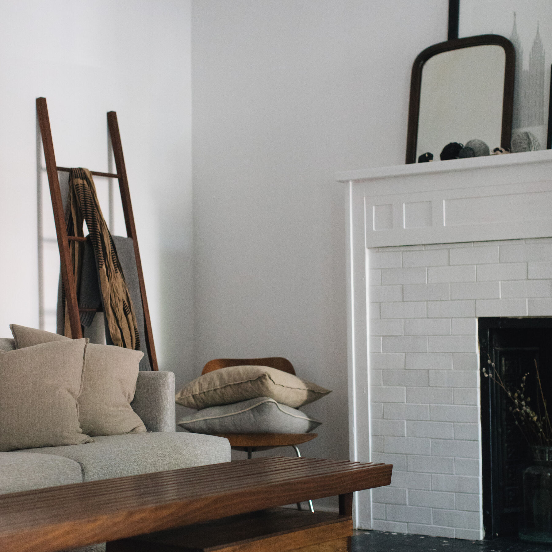 A Fireplace White as Snow | Fireclay Tile