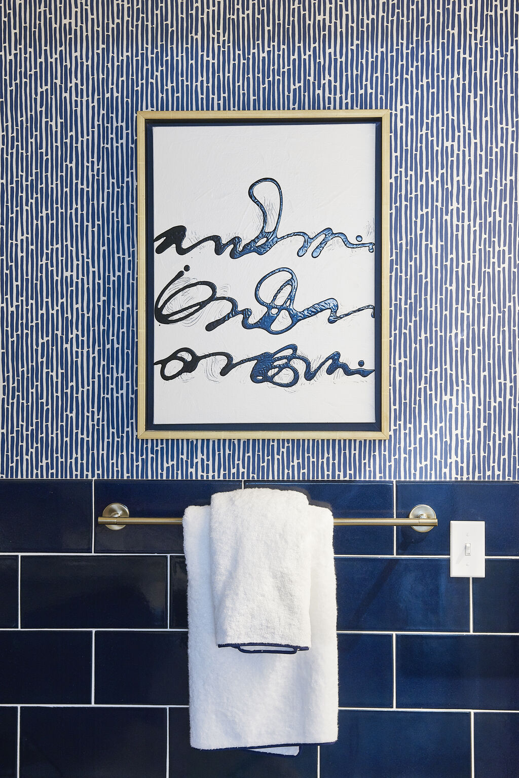 Coastal Living 2017 Idea House: Navy Blue Bathroom | Fireclay Tile