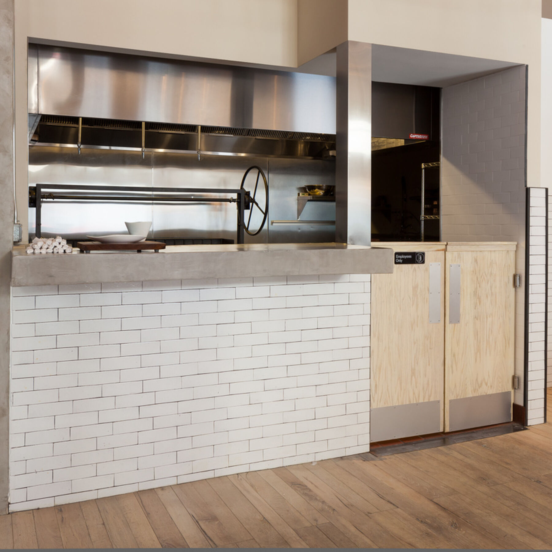 Contemporary Restaurant Kitchen | Fireclay Tile