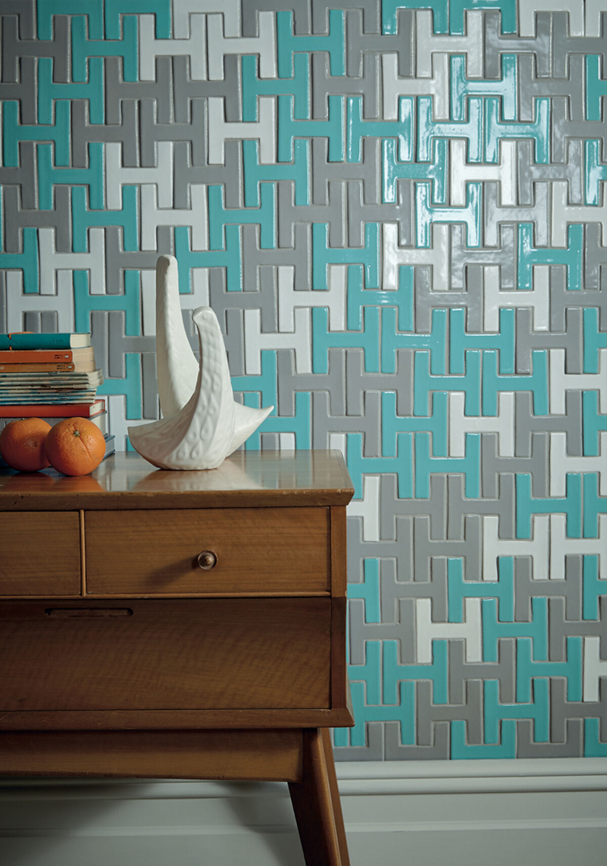 Cool Neutral Accent Wall | Fireclay Tile