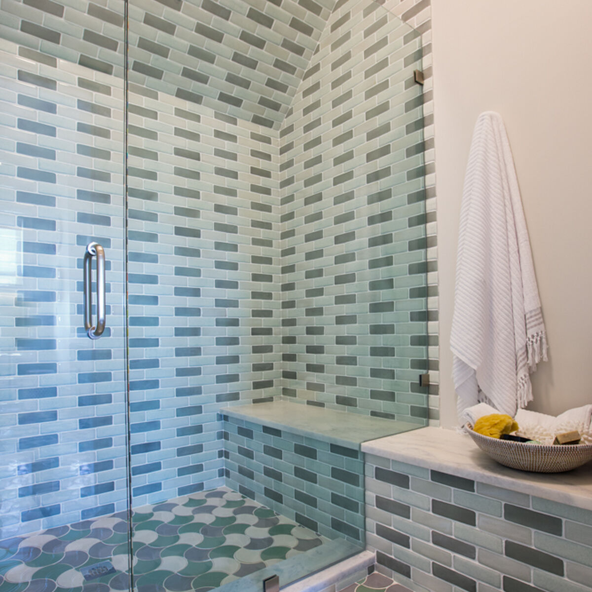 Ogee Drop Bathroom Floor Tile | Fireclay Tile