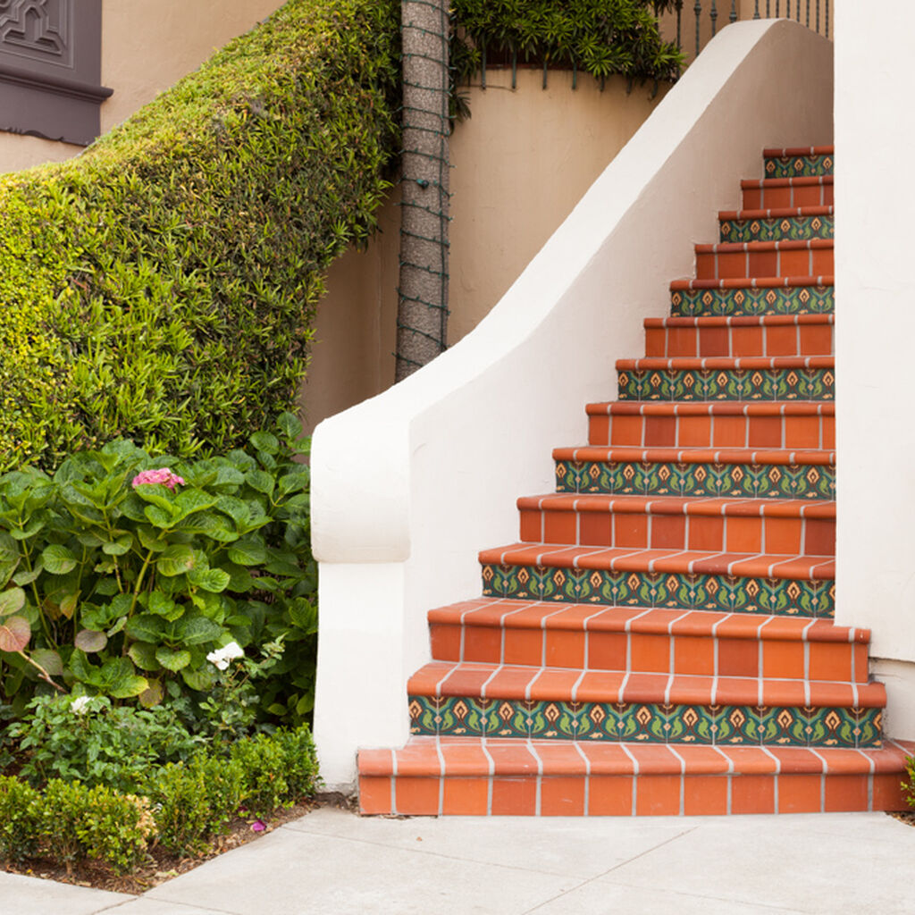 Spanish Colonial Staircase in San Francisco | Fireclay Tile