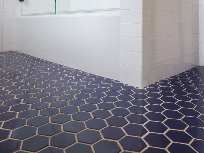 3" Hexagon Sheeted | Fireclay Tile