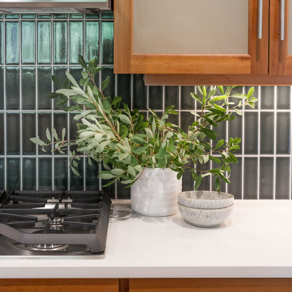 Stacked Tempest Kitchen Backsplash | Fireclay Tile