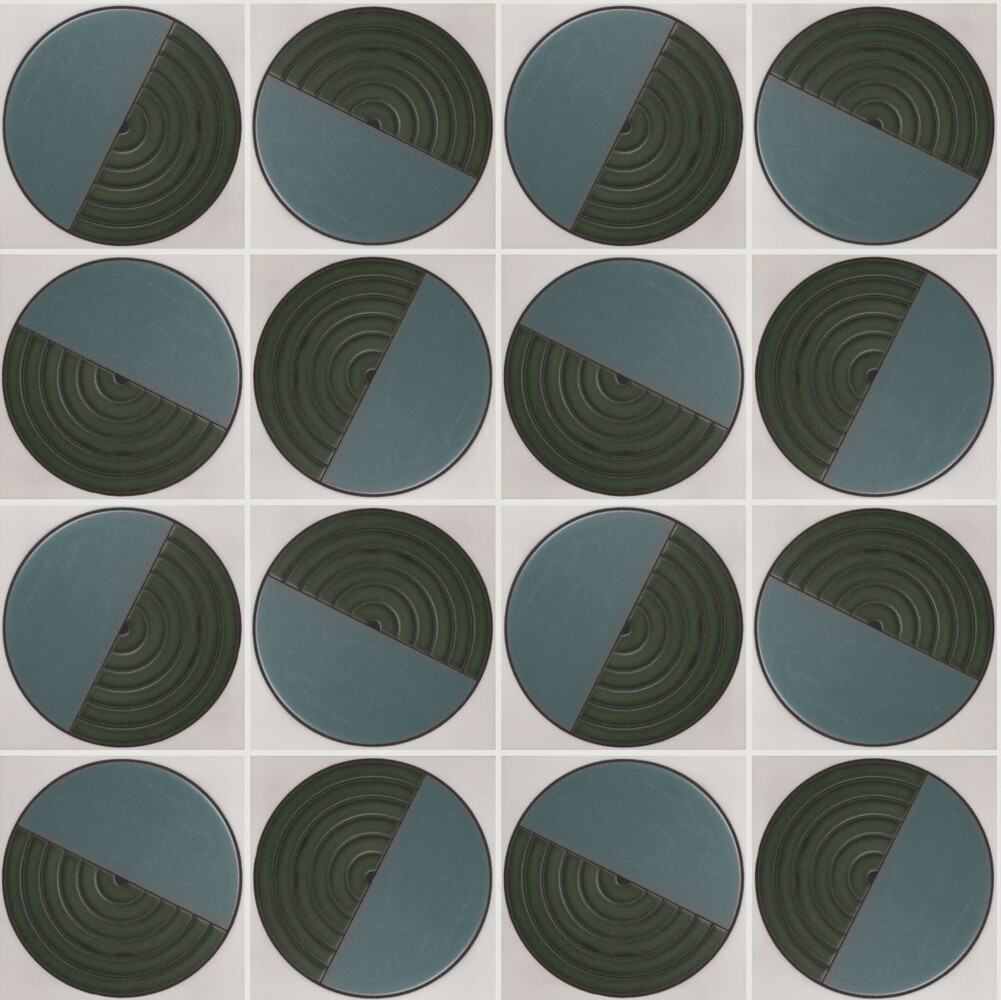 Aerial | Handpainted | Fireclay Tile