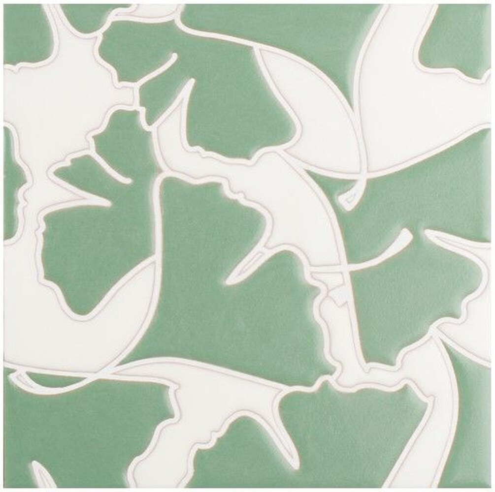 Ginkgo | Handpainted | Fireclay Tile