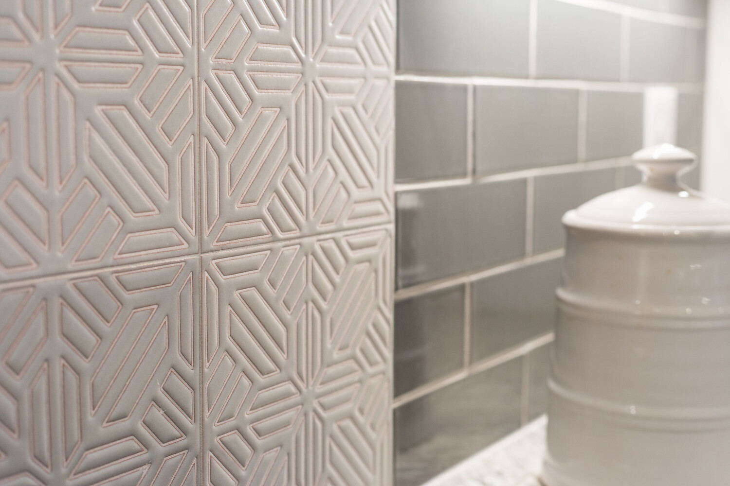 Snow Flower | Handpainted | Fireclay Tile