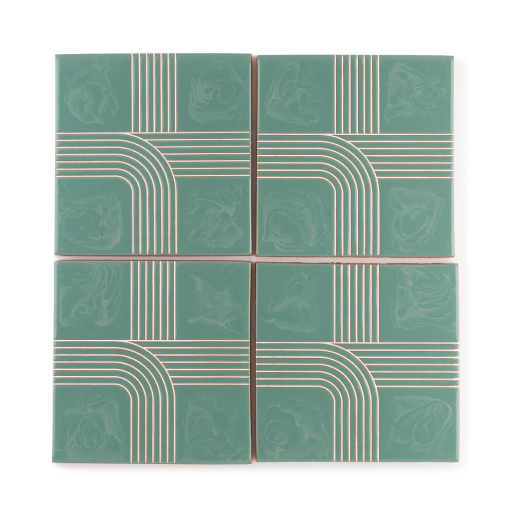 Roundabout 3 | Handpainted | Fireclay Tile