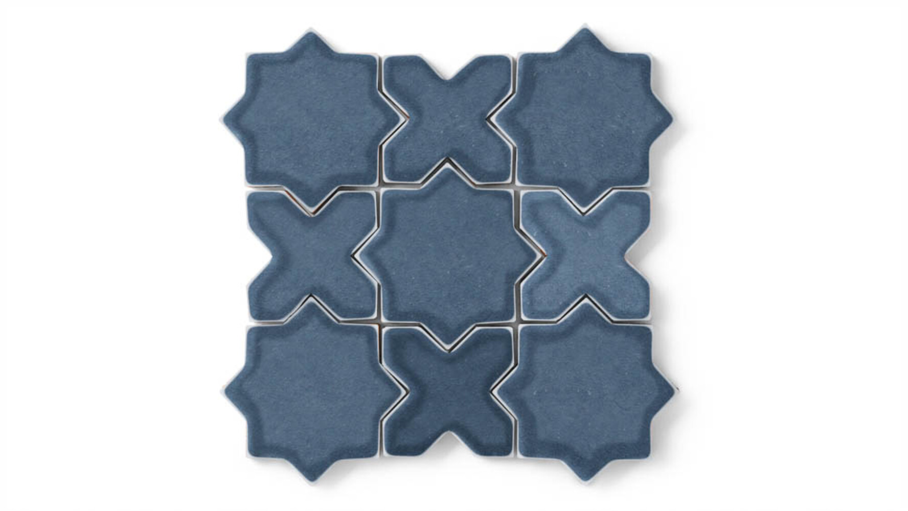 Tile - Specialty Field - Star & Cross (mini) | Slate… | Fireclay Tile
