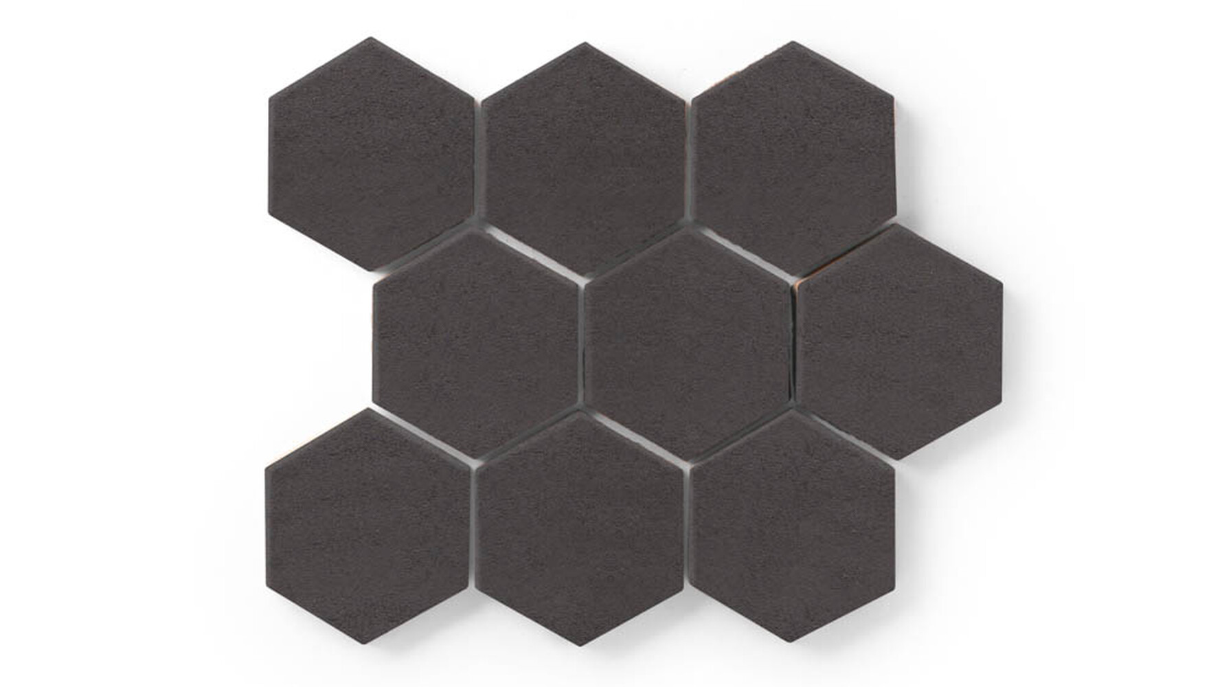 Tile - Hexagon (4") | Carbon | Tile | Fireclay Tile